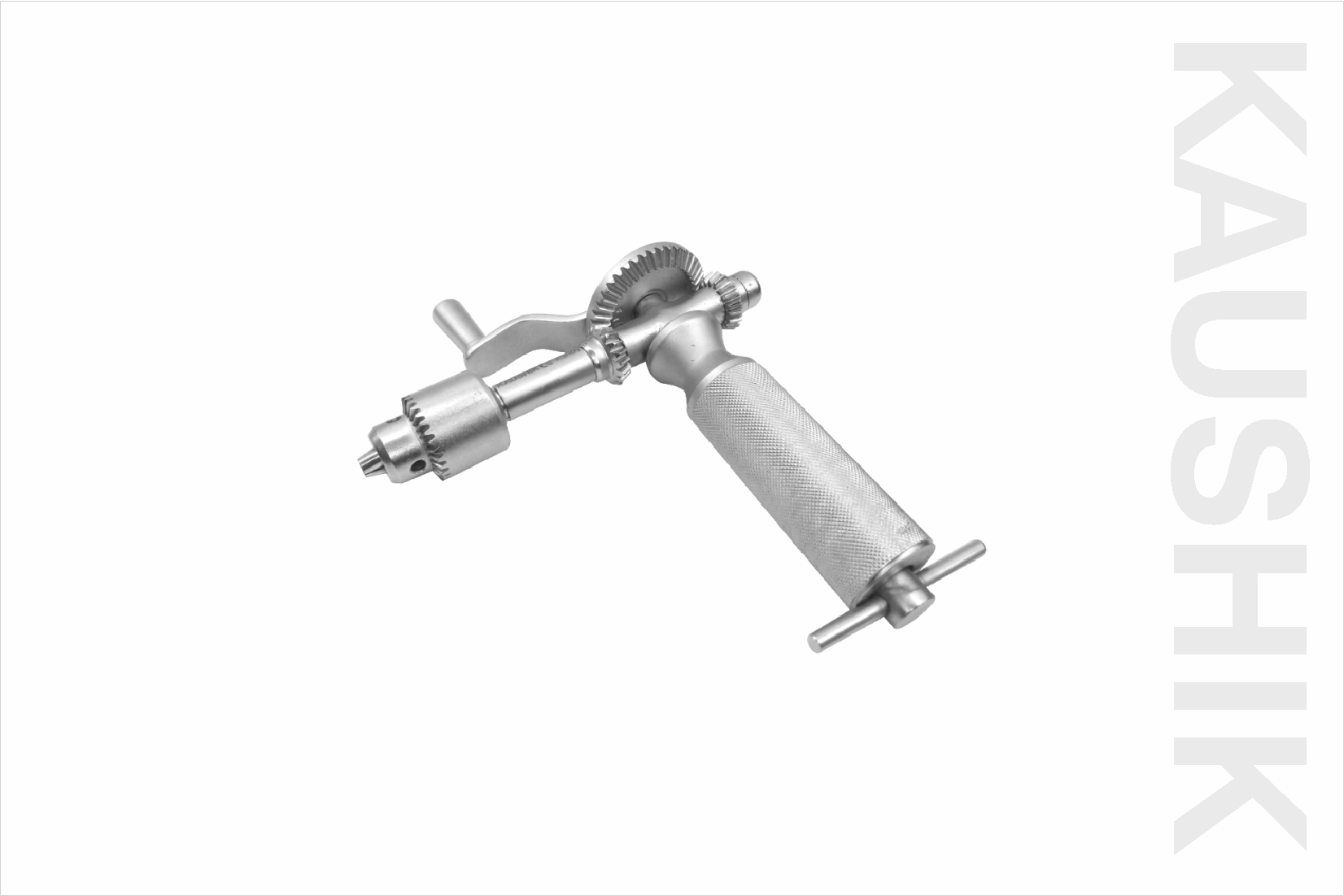 Open Gear Micro Hand Drill with S.S. Chuck & Key